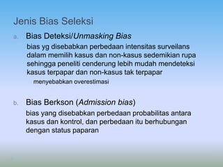 Bias dan confounding uji klinik | PPTX