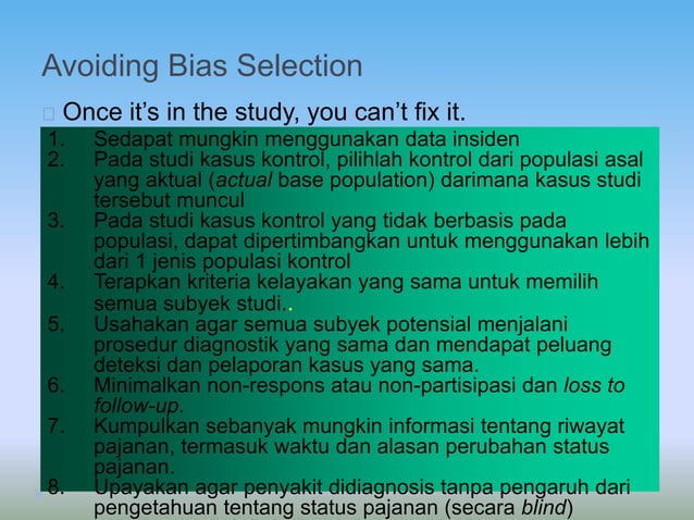 Bias dan confounding uji klinik | PPTX