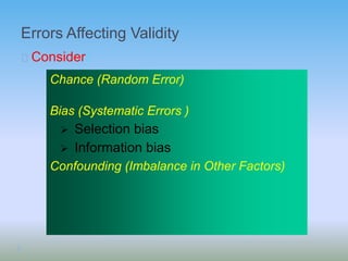 Bias dan confounding uji klinik | PPTX
