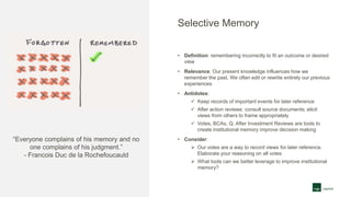 Investor’s View: Understanding and avoiding biases | PPTX