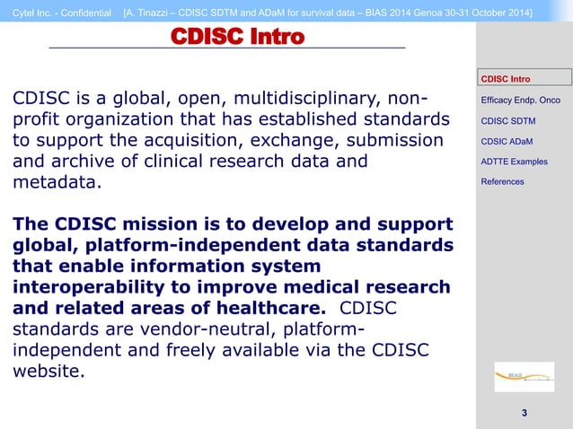 CDISC SDTM and ADaM for survival data | PPTX