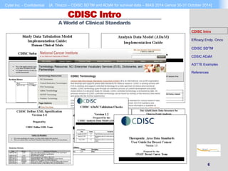 CDISC SDTM and ADaM for survival data | PPTX