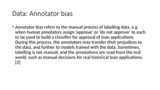 bias_in_machine_learning. Types of bias and definition | PPTX