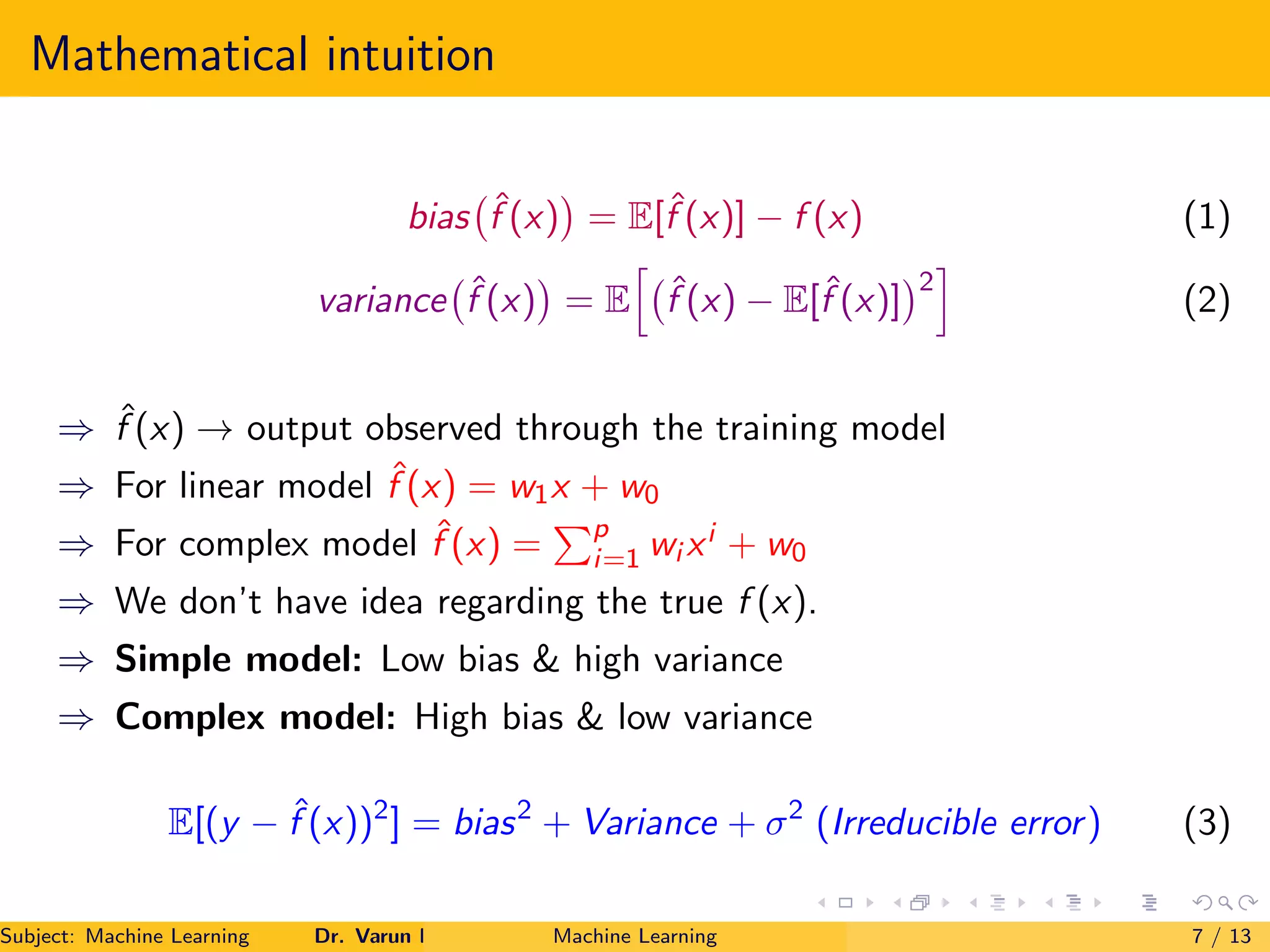Bias and variance trade off | PDF