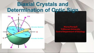 Biaxial Crystals and Determination of Optic Sign | PPTX