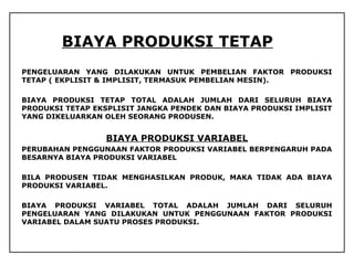 Biaya Produksi | PPT