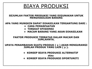 Biaya Produksi | PPT
