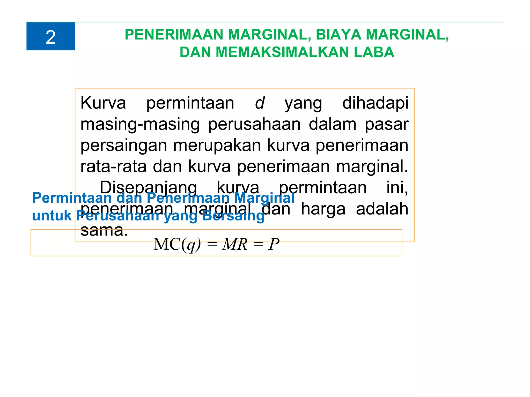 Biaya marginal | PPT
