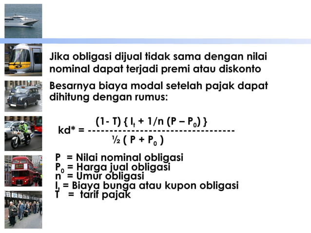 biaya modal (cost of capital) bagi perusahaan | PPT