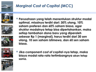 biaya modal (cost of capital) bagi perusahaan | PPT