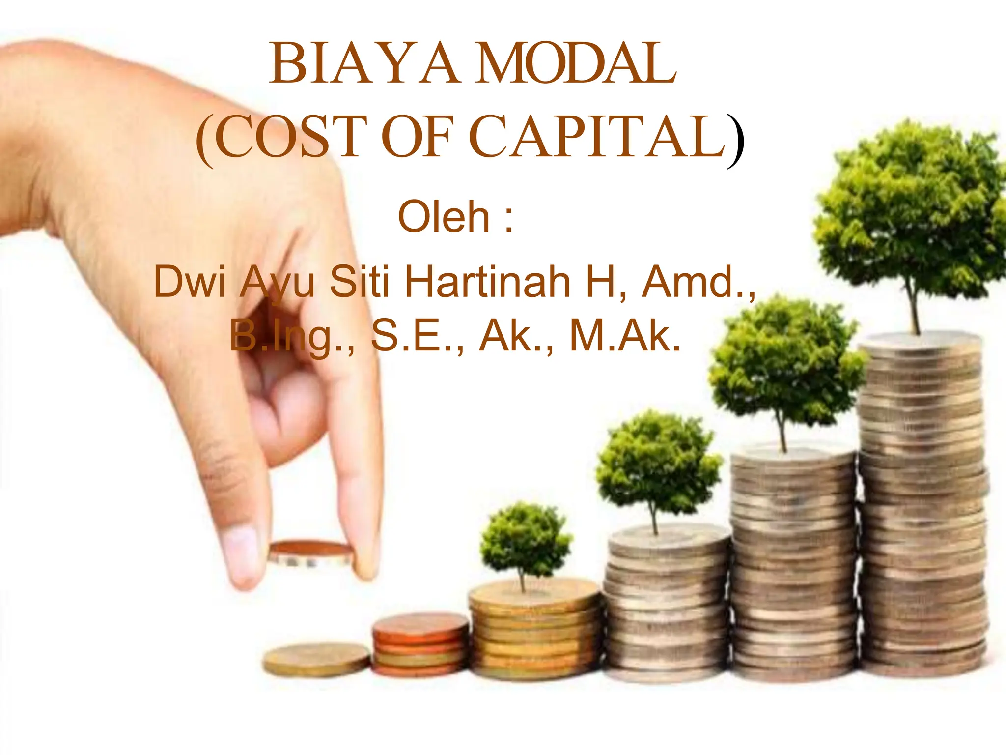 MANAJEMEN KEUANGAN MATERI MENGENAI BIAYA MODAL | PPTX