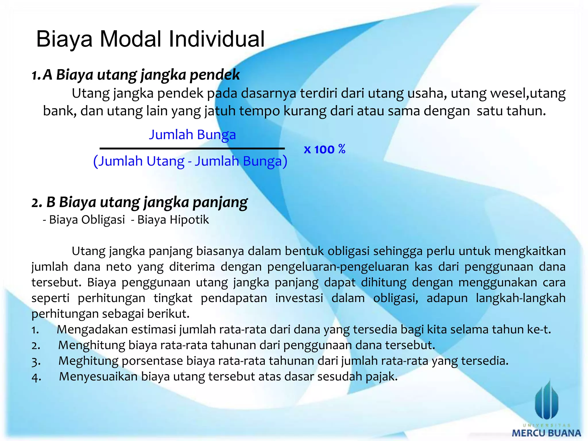 Biaya modal ppt ok | PPSX