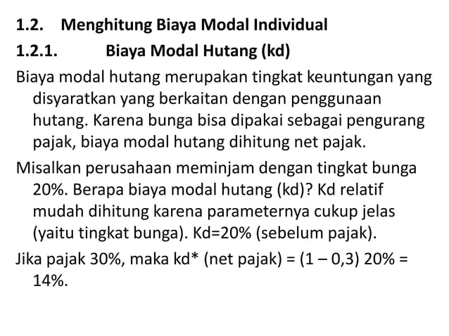 Biaya Modal keuangan dan ekonomi analisa.pptx