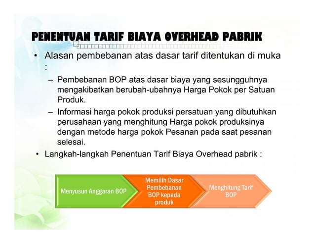 Biaya overhead pabrik | PDF