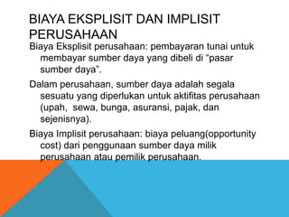 Biaya peluang x mia1 stc1 | PPTX