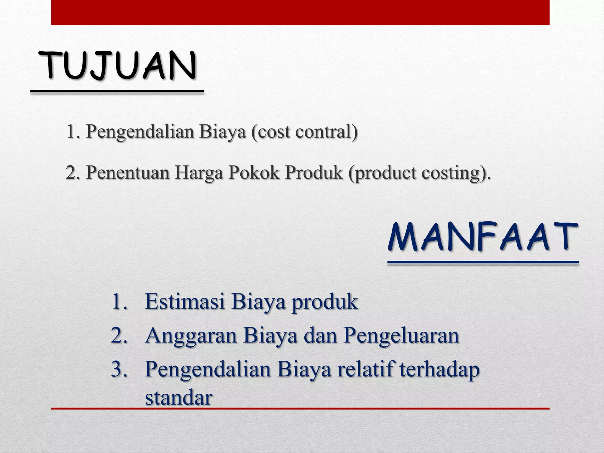 Sistem Biaya Standar - Bisnis Menejemen | PPTX