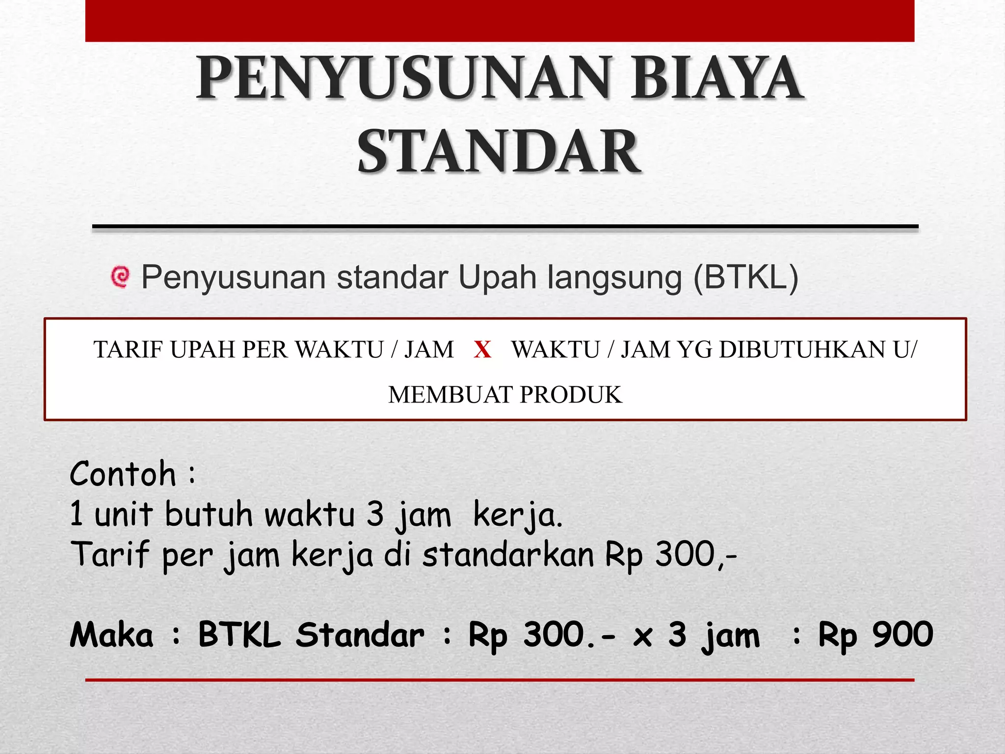 Sistem Biaya Standar - Bisnis Menejemen | PPTX