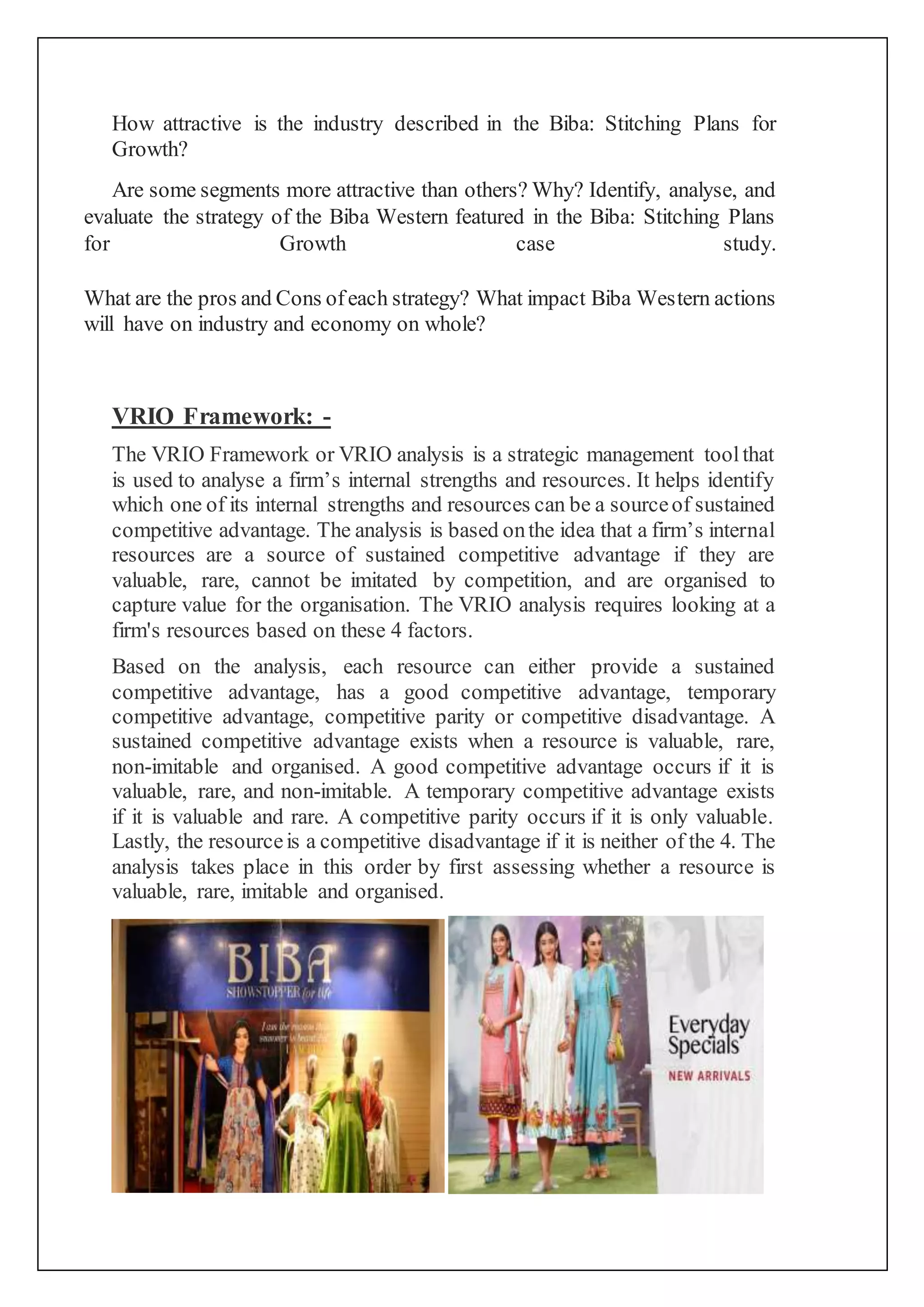 Biba final case study for competition | DOCX