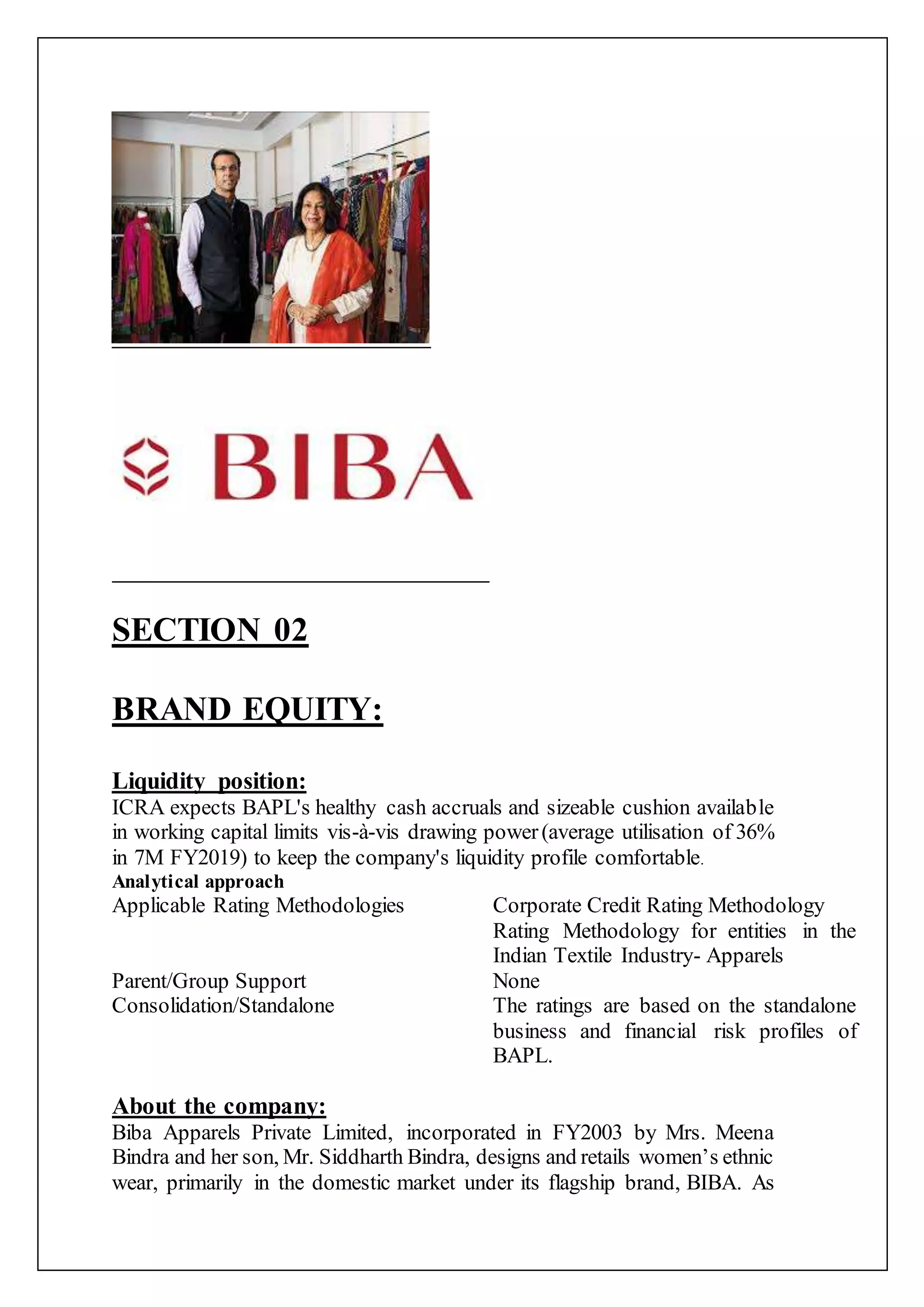 Biba final case study for competition | DOCX