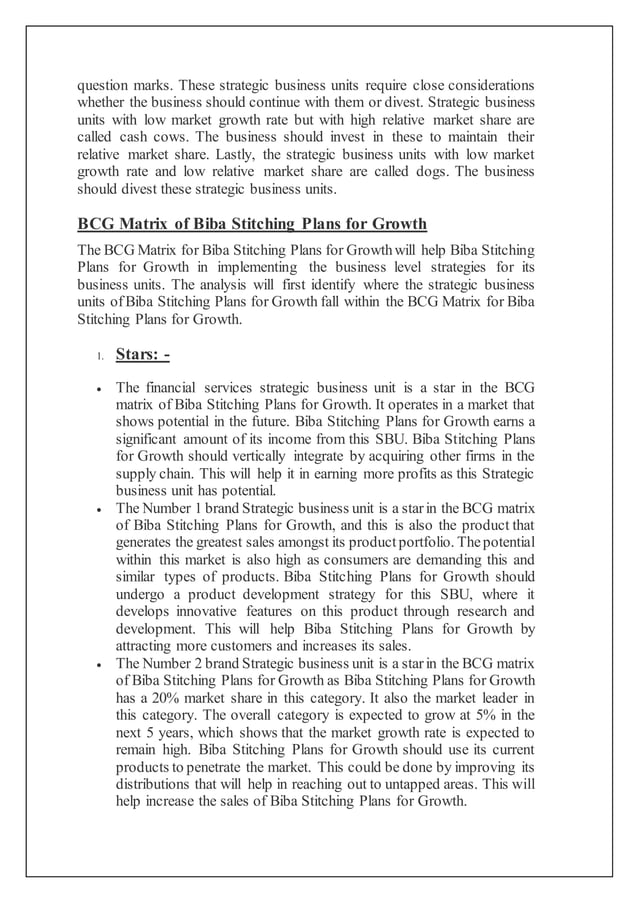 Biba final case study for competition | DOCX