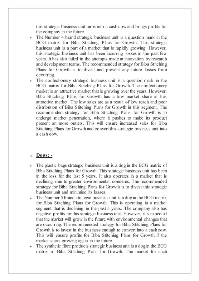 Biba final case study for competition | DOCX