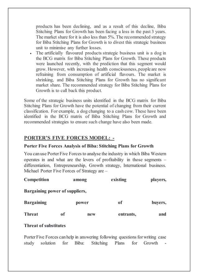 Biba final case study for competition | DOCX