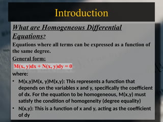 HOMOGENOUS DEFERENTIAL EQUATIONS ,IN BIOINFOMATICS2.pptx