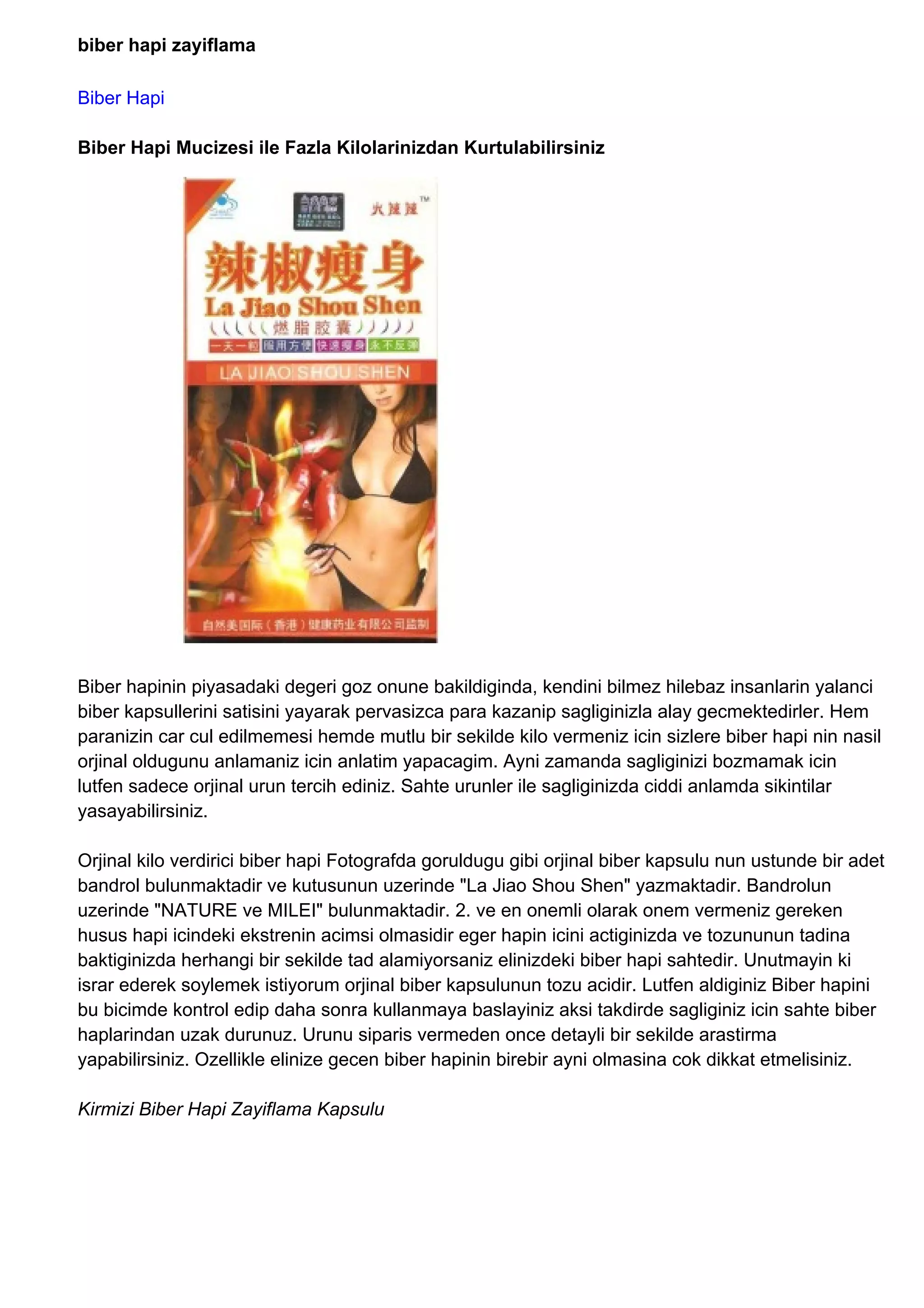 Biber hapi bitkisel | PDF