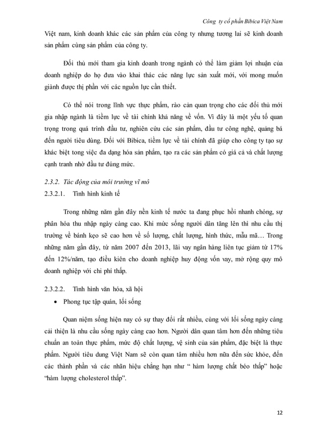 Bài tiểu luận về công ty Bibica | DOCX