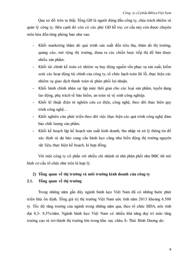 Bài tiểu luận về công ty Bibica | DOCX