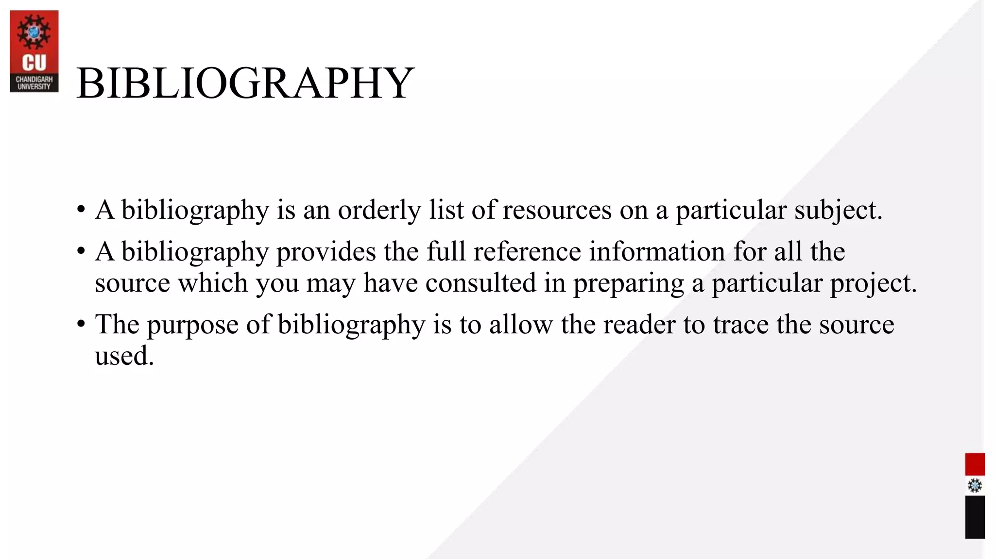 Bibiliography Footnotes Oral Presentation PPT 17.pptx | Science