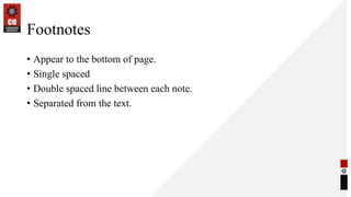 Bibiliography Footnotes Oral Presentation PPT 17.pptx | Science