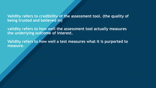 Validity and its types | PPTX