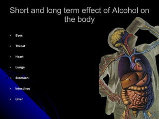Dangers of drinking Alcohol | PPT