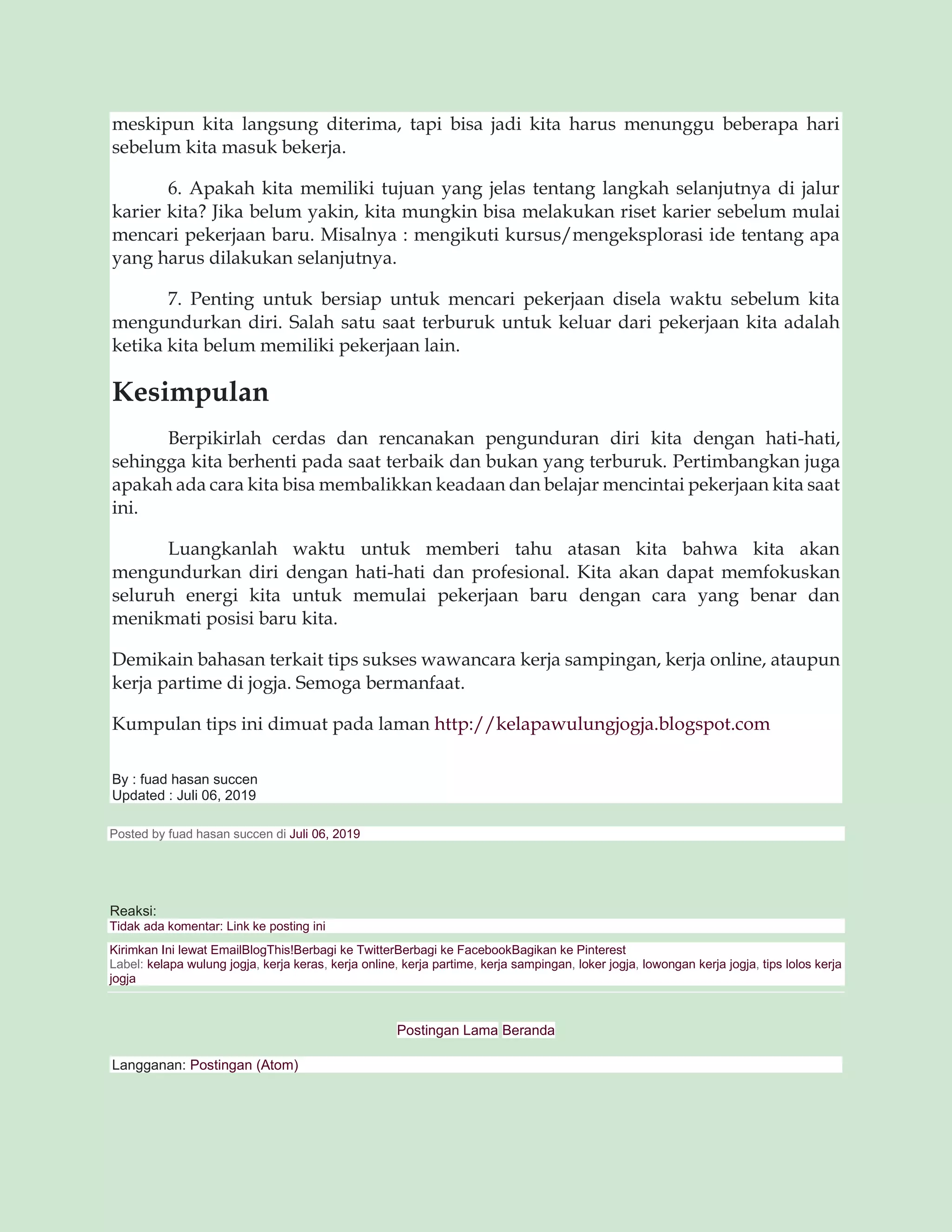 Pohon Kelapa Hijau Wulung | PDF