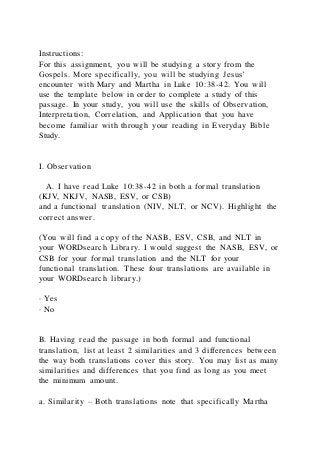 BIBL 104New Testament Bible Study Assignment InstructionsG | DOCX