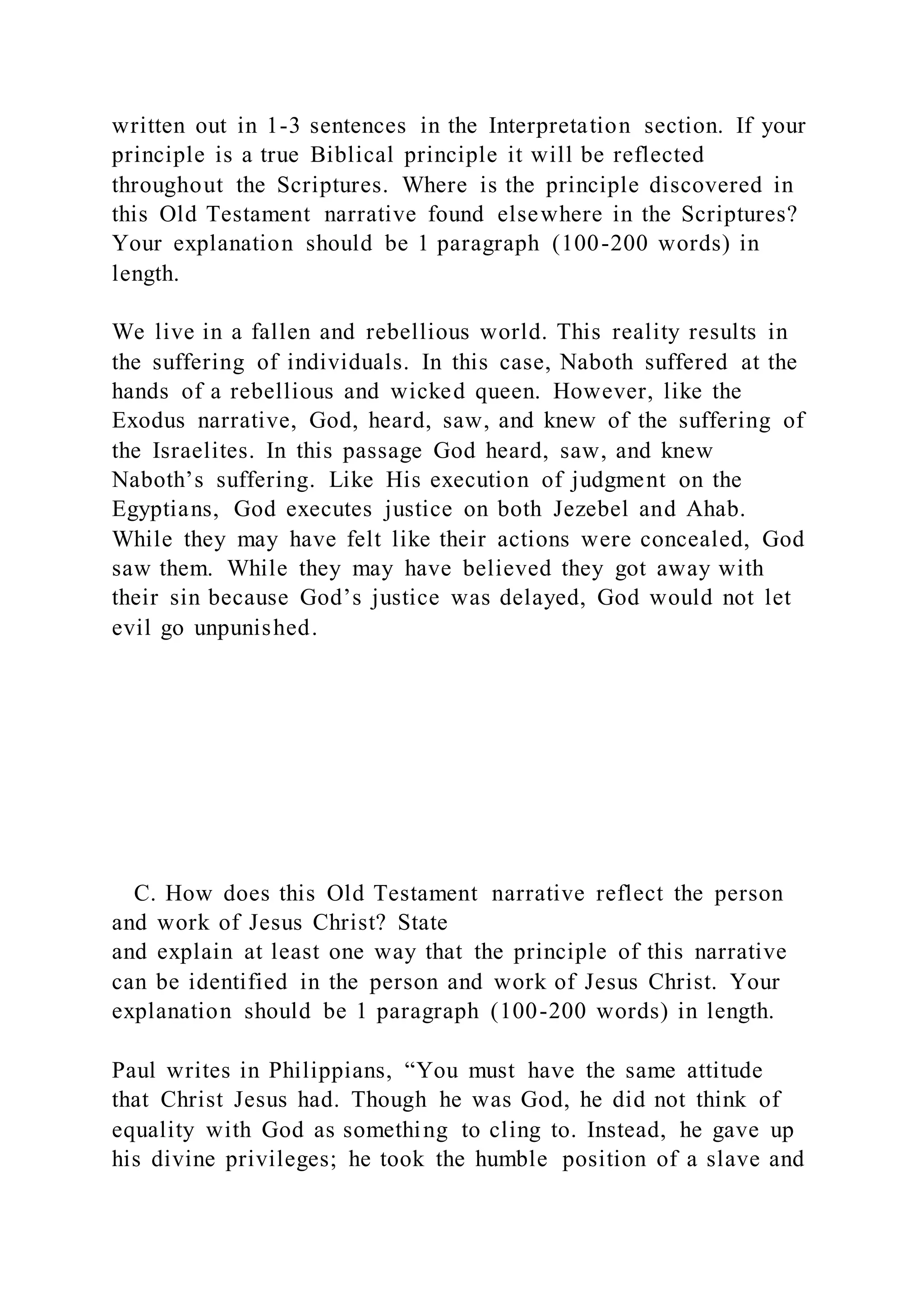 BIBL 104 – OT Bible Study Assignment RubricCriteriaLevels of A | DOCX ...