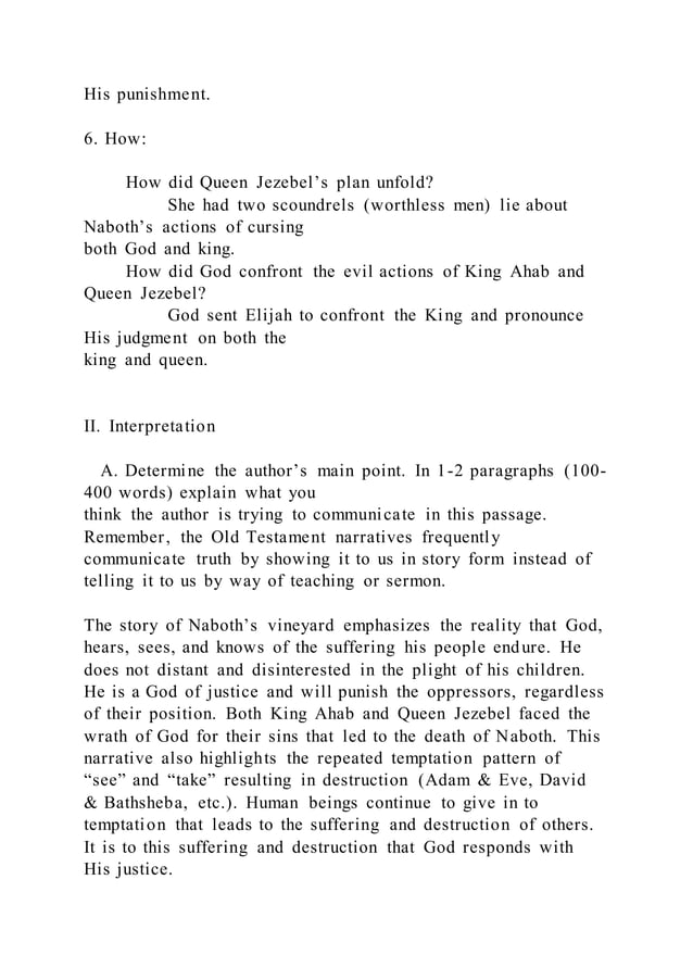 BIBL 104 – OT Bible Study Assignment RubricCriteriaLevels of A | DOCX ...