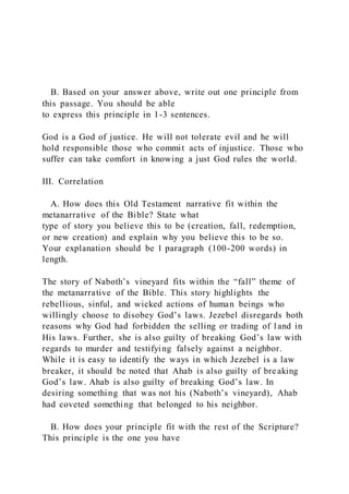 BIBL 104 – OT Bible Study Assignment RubricCriteriaLevels of A | DOCX