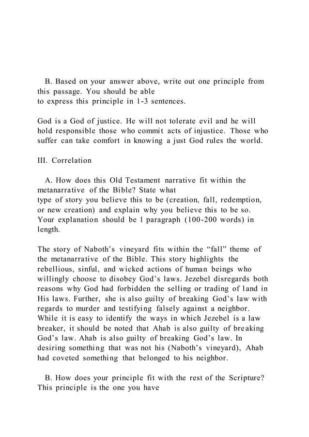 BIBL 104 – OT Bible Study Assignment RubricCriteriaLevels of A | DOCX ...