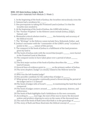 BIBL 105 Quiz 1,2,3,4 Liberty University.docx