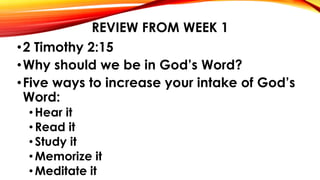 Bible Study 101 | PPTX