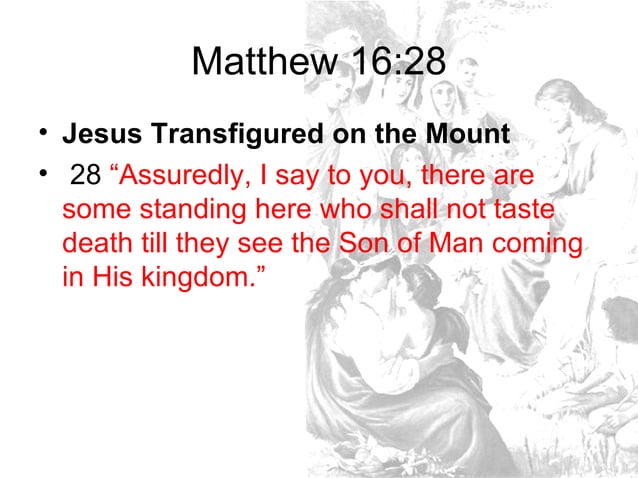 Bible Lesson Slideshow: "The Transfiguration" and "Jesus and the ...