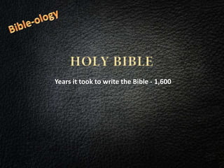 Bible ology-1 | PPTX