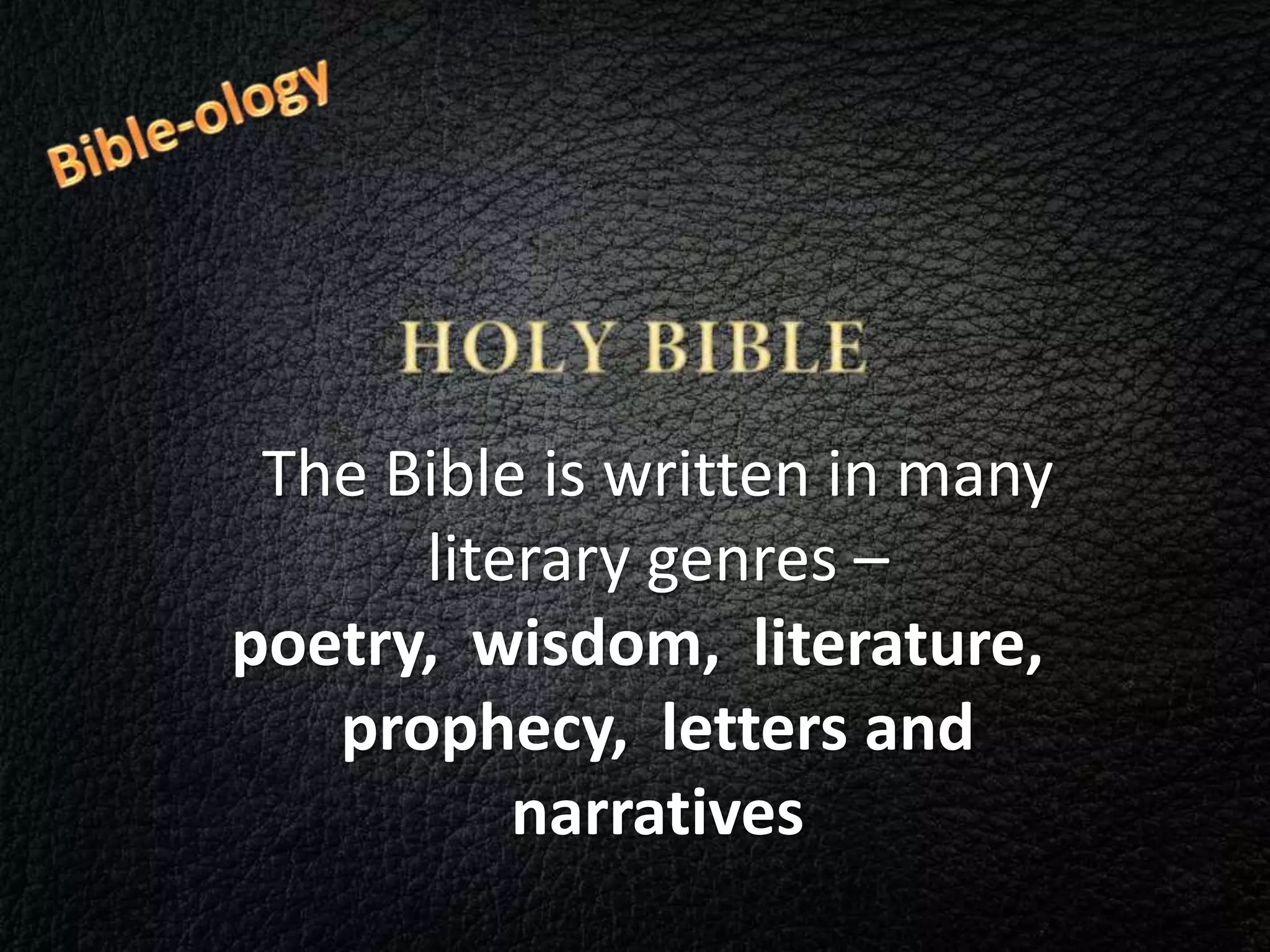 Bible ology-1 | PPT