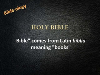 Bible ology-1 | PPT