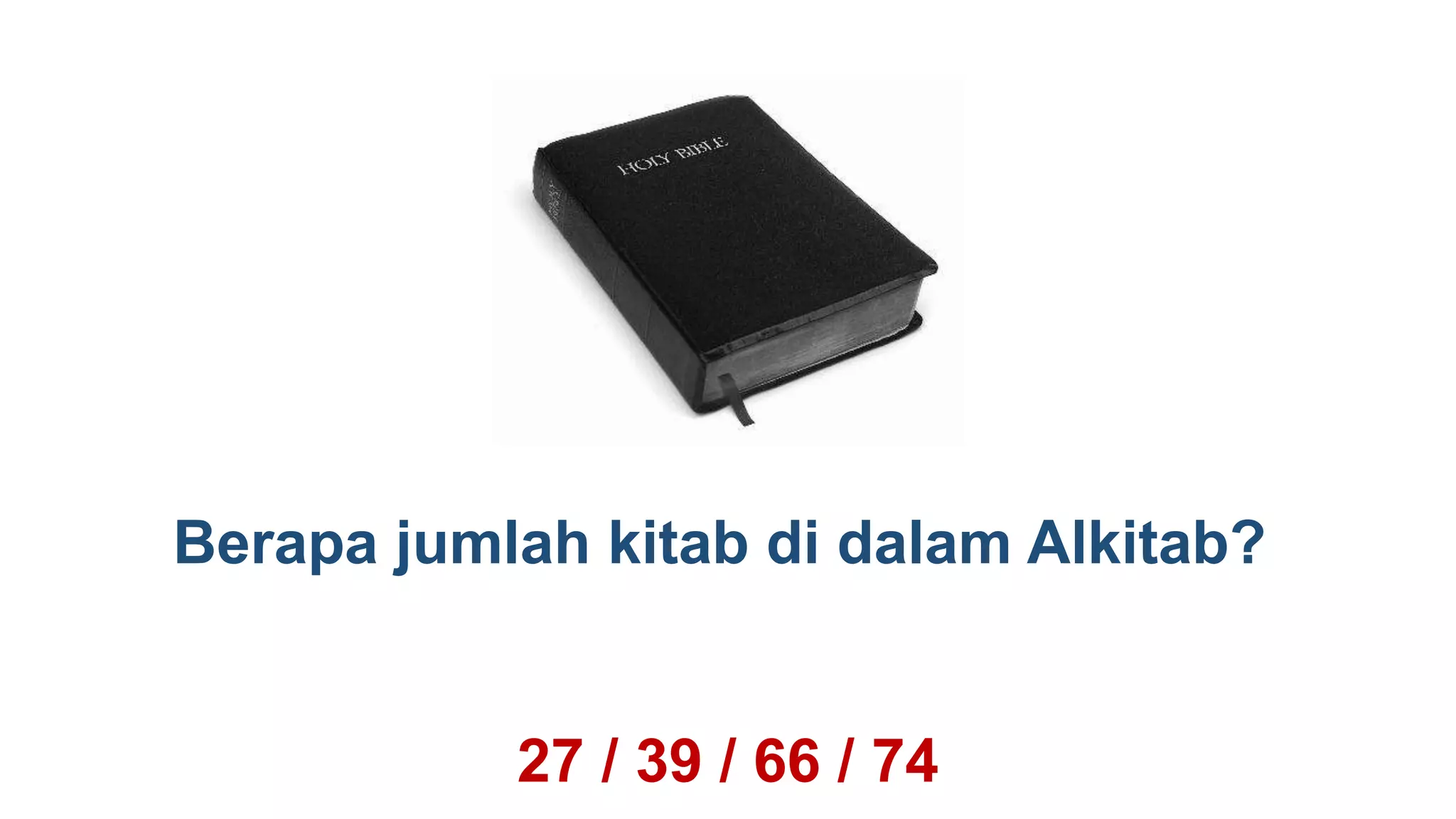 Bible Quiz - Kuis Alkitab | PPTX