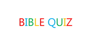 Bible Quiz - Kuis Alkitab | PPTX