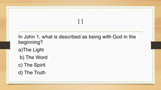 Bible-quiz from the book of Ezekiel and John | PPTX