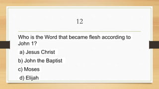 Bible-quiz from the book of Ezekiel and John | PPTX